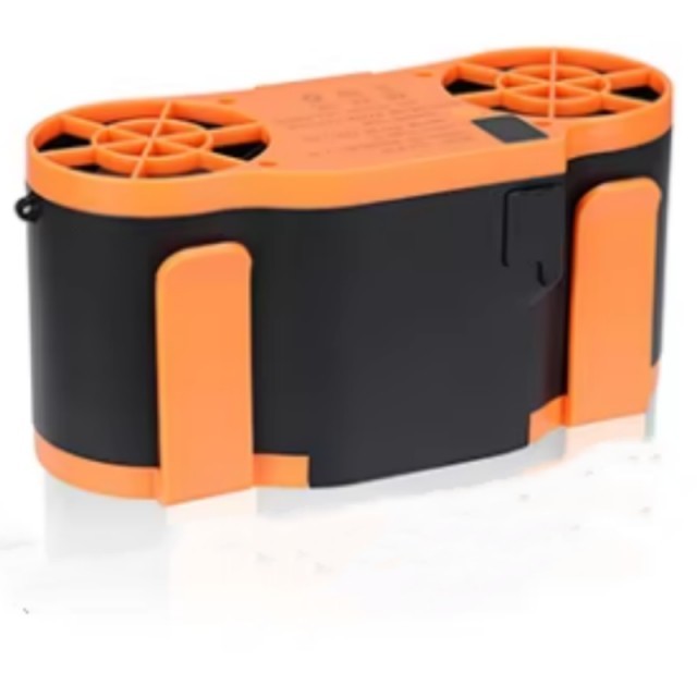 20000mAh Battery Portable Waist Fan 6 Adjustable Speed Levels and Power ...